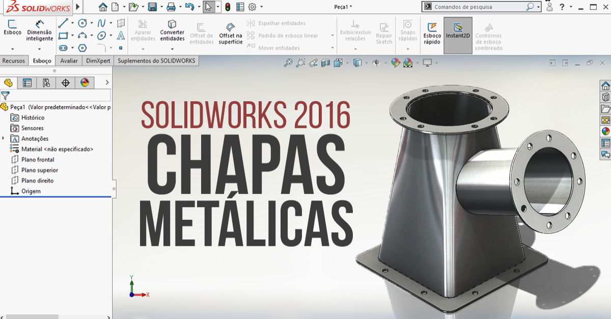 Curso SolidWorks 2016 Placas de metal | Online Courses from Basic to ...