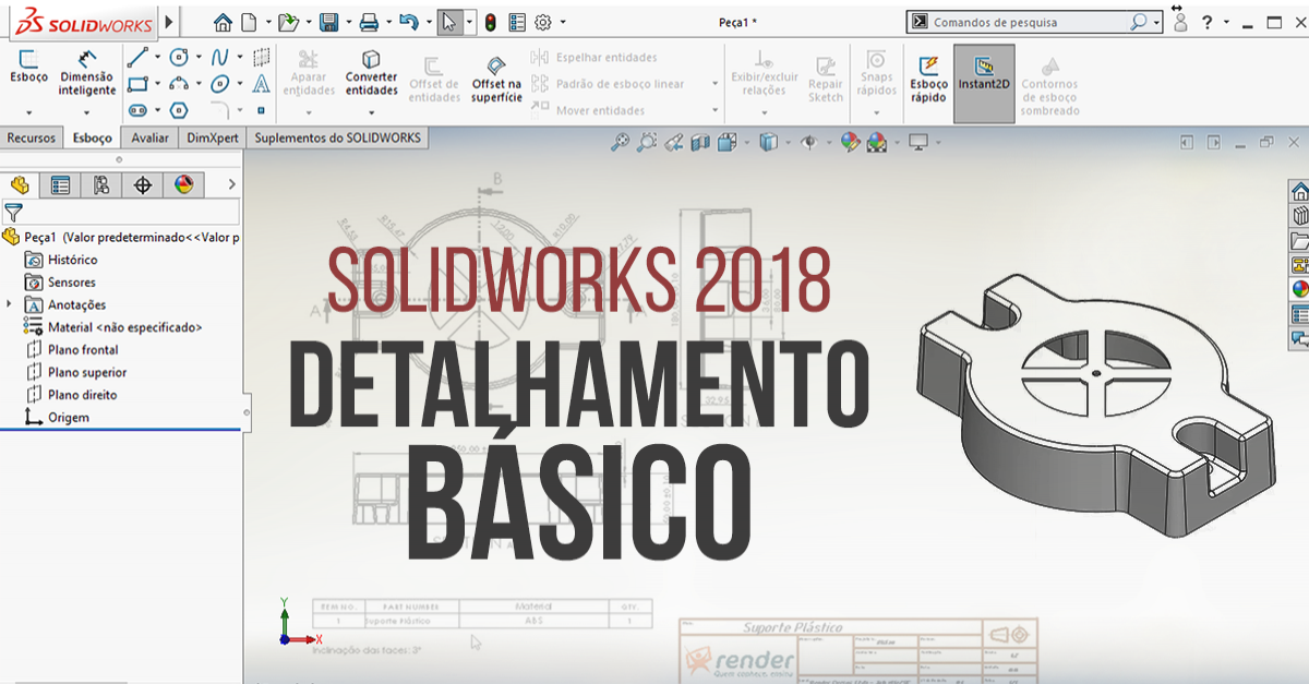 Course SolidWorks 2018 Drawing - Basic | Online Courses from Basic to ...