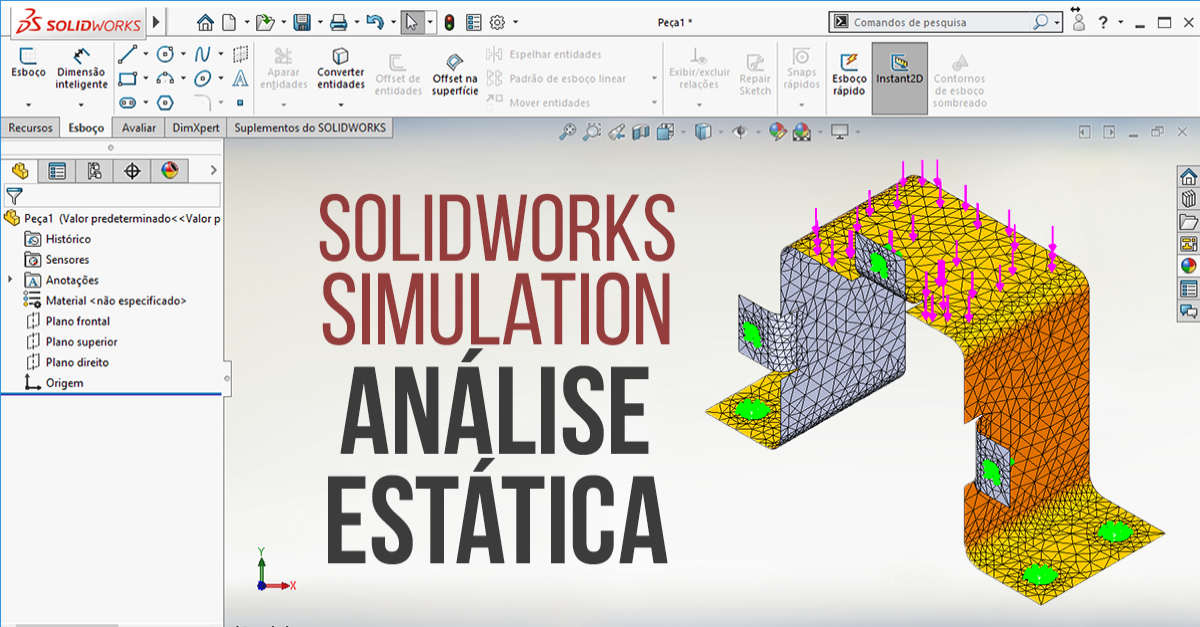 Cours SolidWorks Simulation - Analyse statique | Online Courses from Basic to Advanced | RenderTips