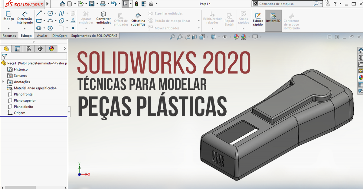 Curso SolidWorks 2020 Técnicas para Modelar Piezas de Plástico | Online ...