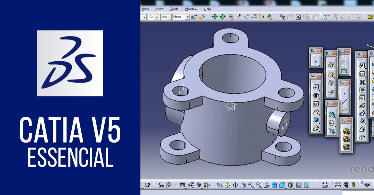 Course Catia V5 Essential | Online Courses from Basic to Advanced | RenderTips